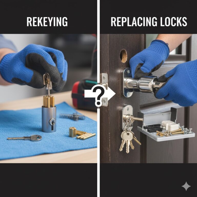 The Difference Between Rekeying and Replacing Locks